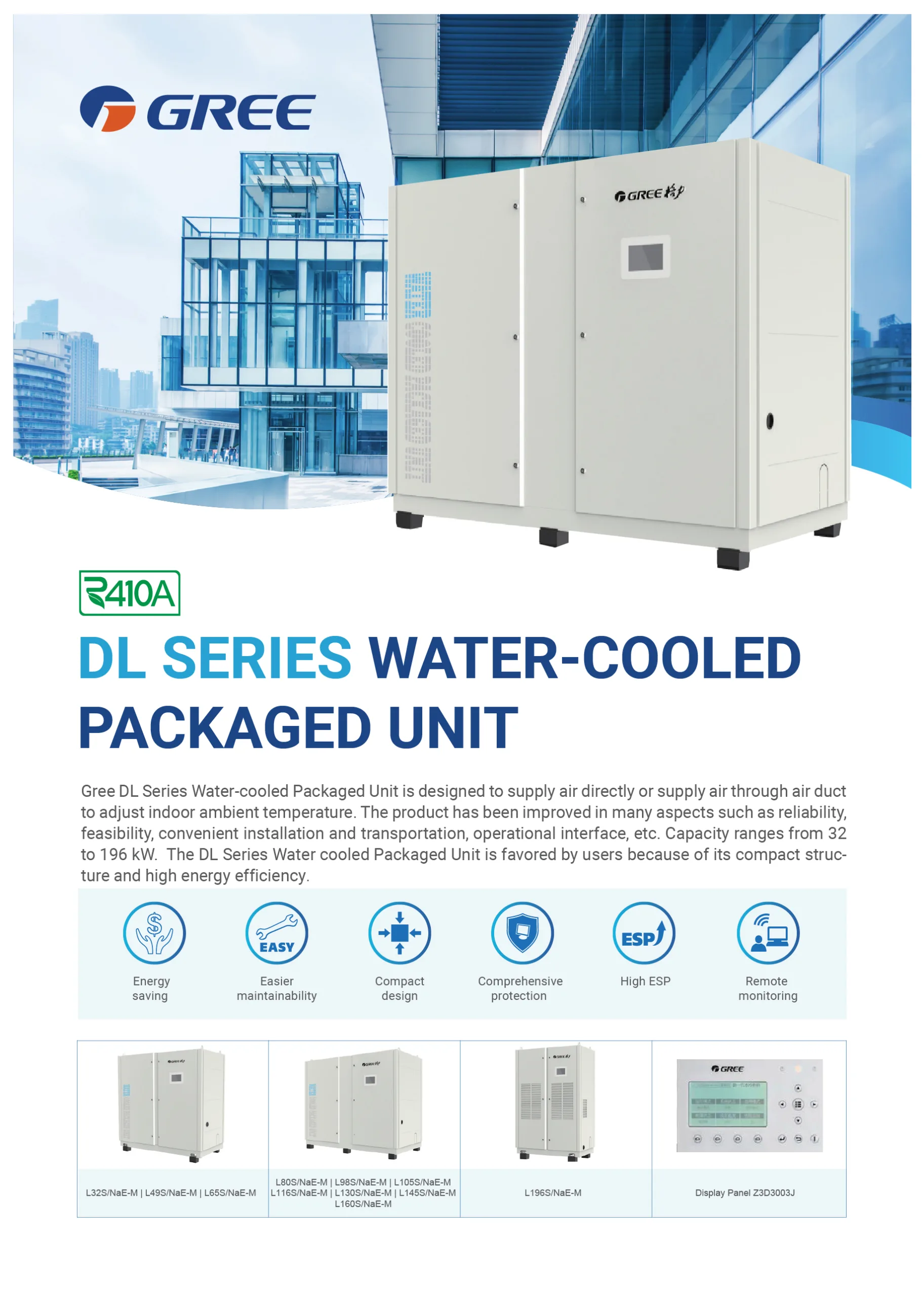 DL Series Water-cooled Packaged Unit - Gree Malaysia