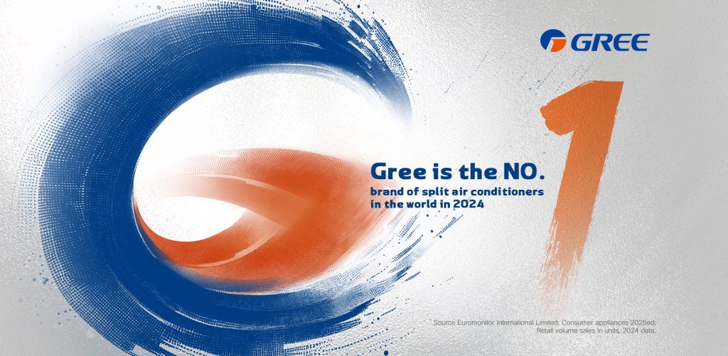 Gree ranks No.1 in global sales of split air conditioners! - Gree Malaysia